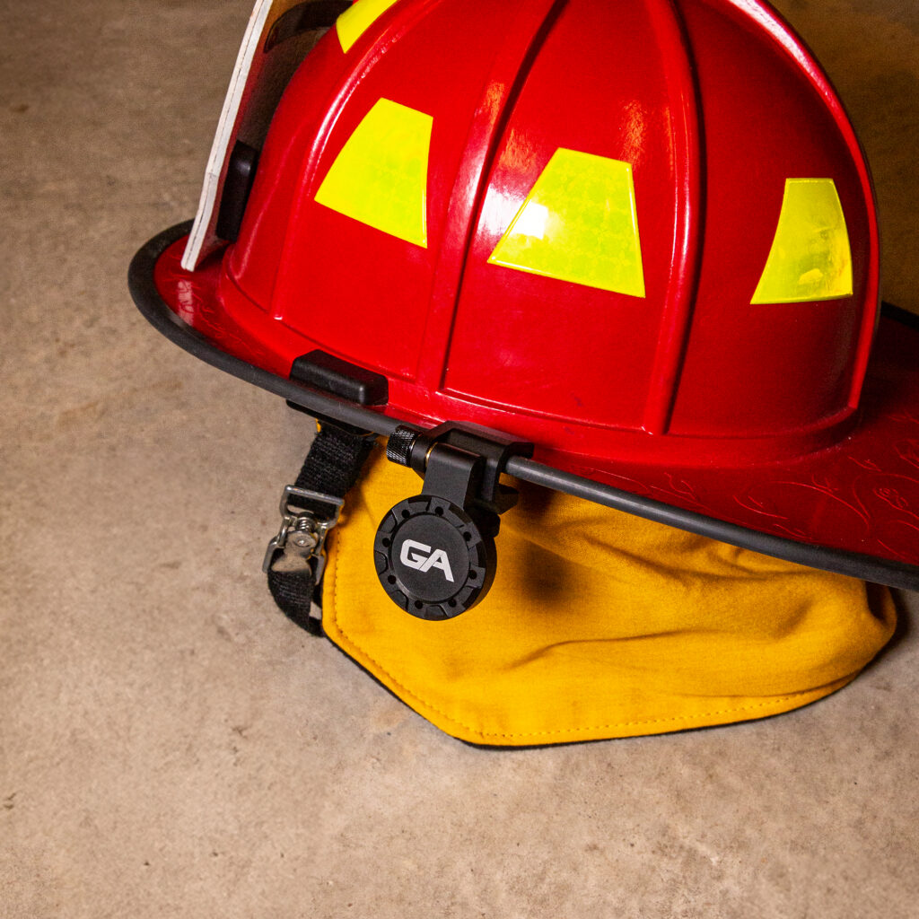 Aluminum Fire Helmet Mount | Guardian Angel Devices