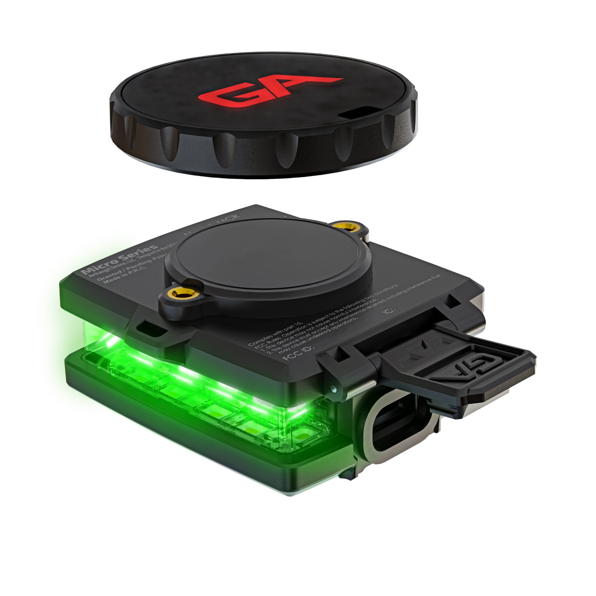 White/Green - Micro Series™ | Guardian Angel Devices