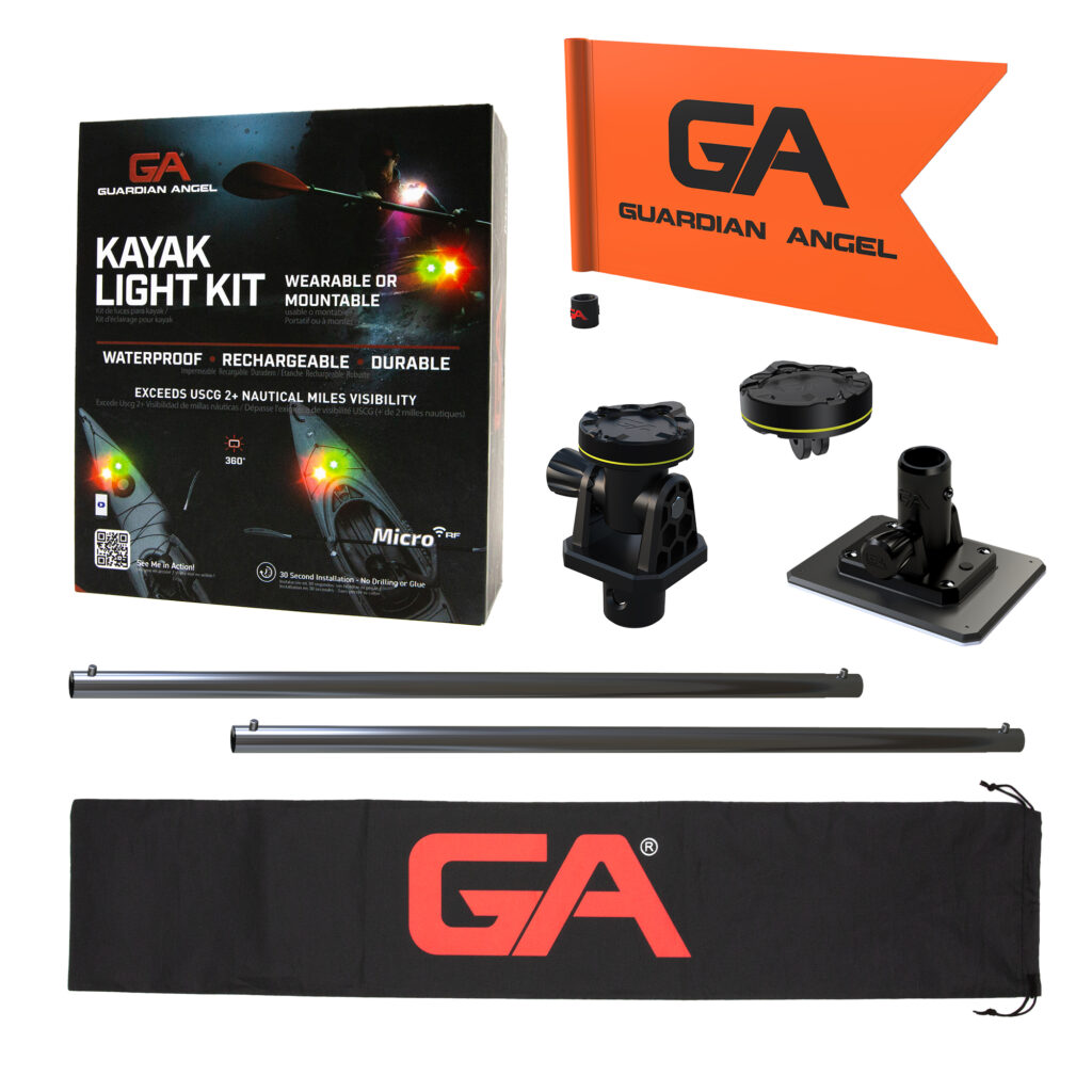 Kayak Light Kit & Marine Mount Bundle | Guardian Angel Devices